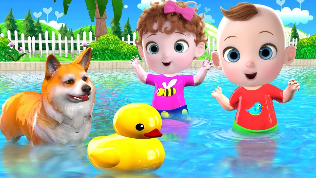 Swimming Song | Swimming Pool Nursery Rhymes for Kids | Baby Songs ...
