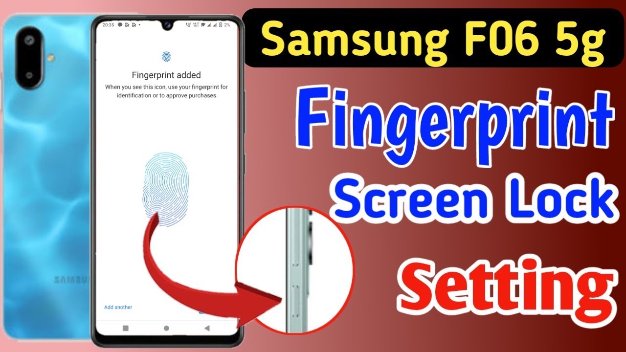 Samsung f06 5g fingerprint screen lock | fingerprint lock setting in ...