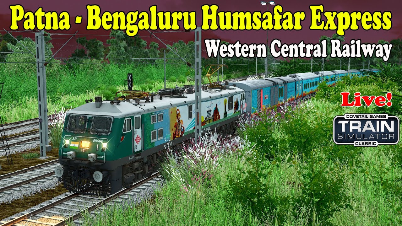 🔴LIVE: Let's Haul #22353 Humsafar Express Today || WCR v2 Route ...