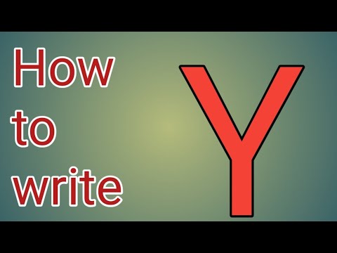 How to write Y - YouTube