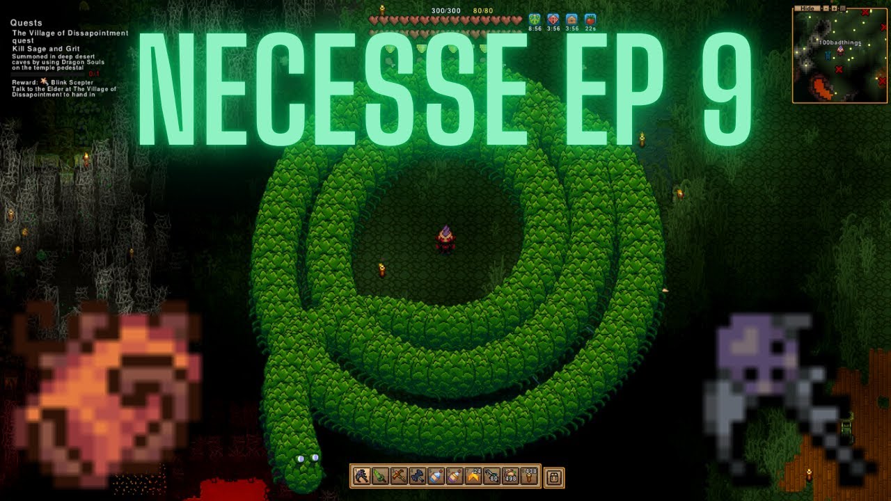 Exploring the Deep Swamp Caves and Killing the Pest Warden in Necesse ...