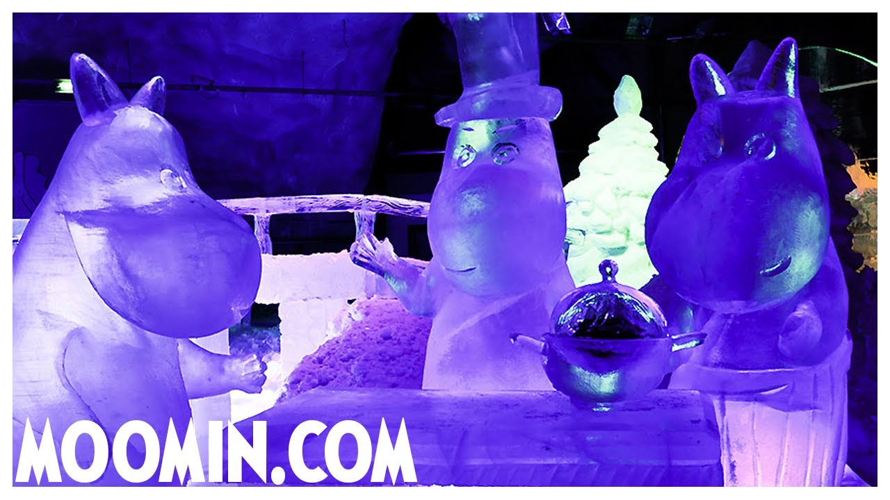The Magical Moomin Ice Cave 30 Meters Deep Underground - YouTube