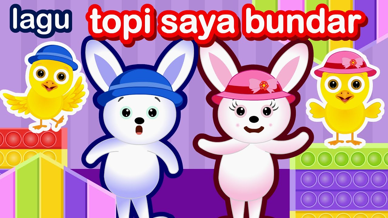 Topi Saya Bundar Versi Baru - Lagu Anak Indonesia Balita - YouTube