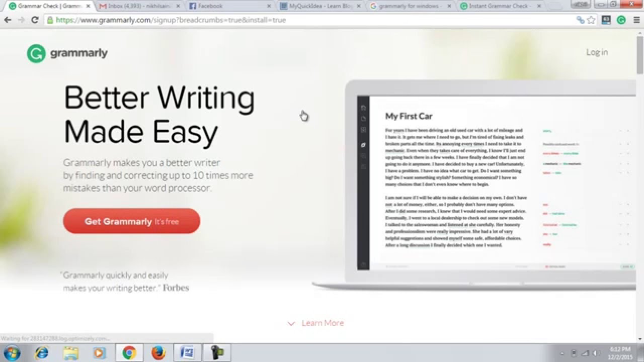 How to use Grammarly to Proofread Your Content Free - YouTube