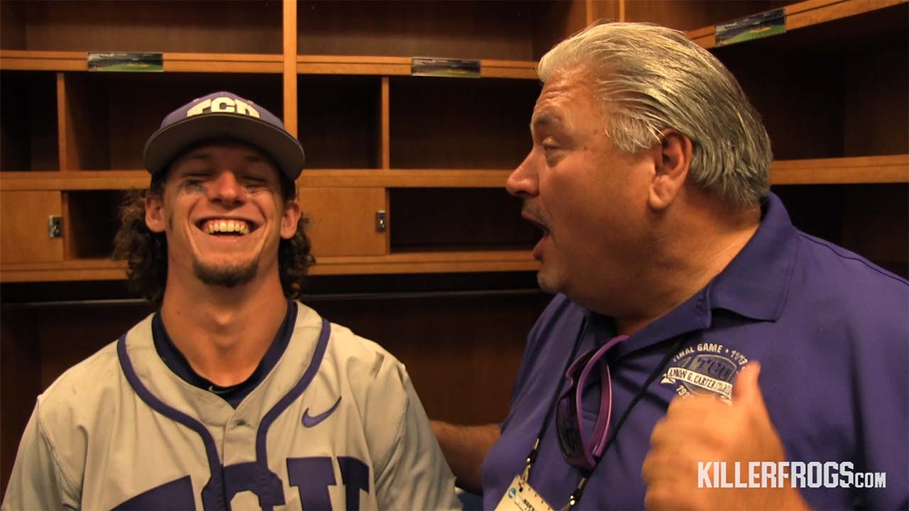 TCU Locker Room Interviews Following The Frogs’ CWS 10-3 Win Over LSU ...