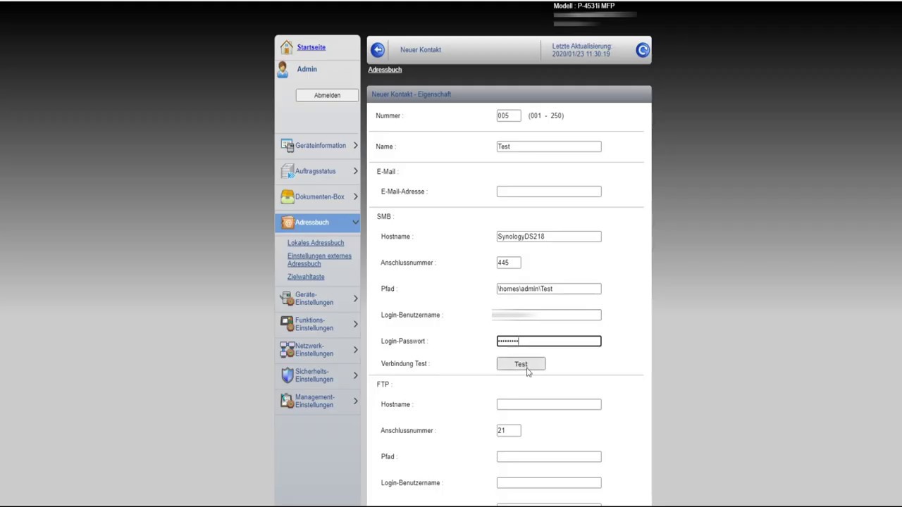 How to: Scan to SMB with Synology Network drive - YouTube