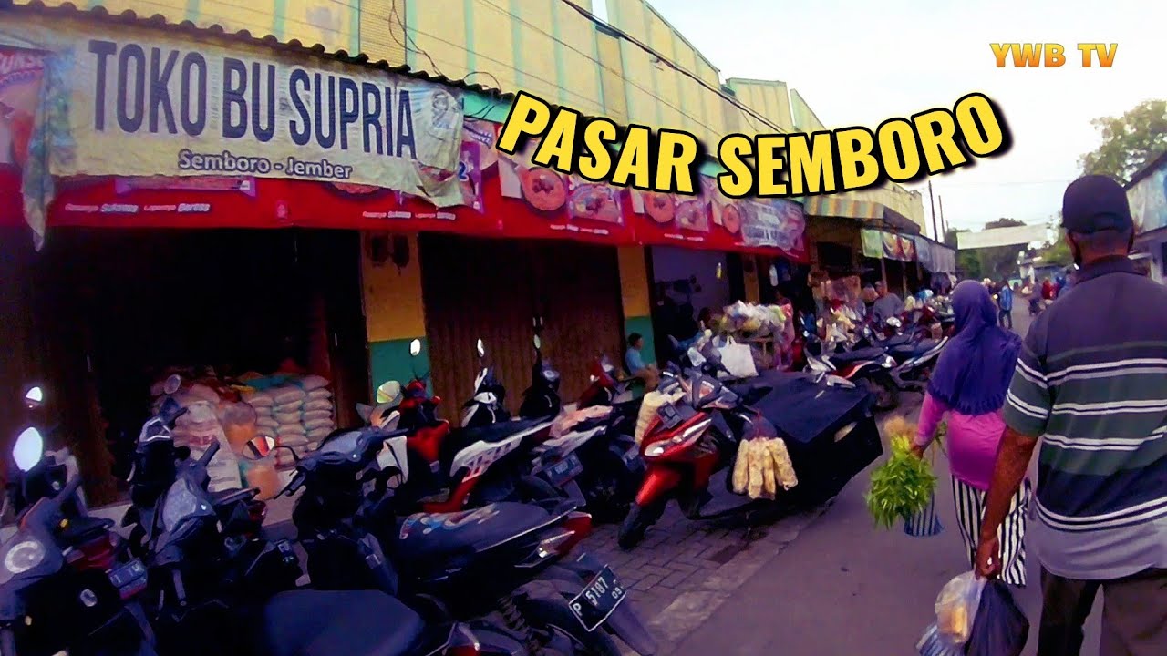 Jalan Pagi Hari Lewat Pasar Semboro - Jember - YouTube