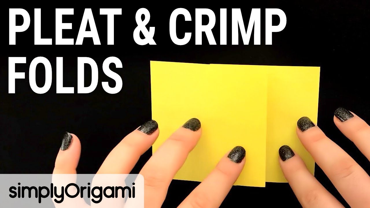 ORIGAMI Basics | PLEAT & CRIMP FOLDS | Folding Technique - YouTube