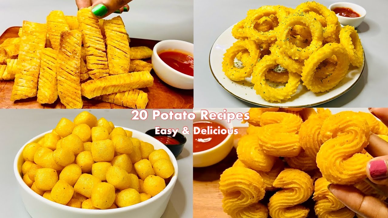 20 Amazing Potato Recipes !! Collection !! Potato stick ! Potato snacks ...