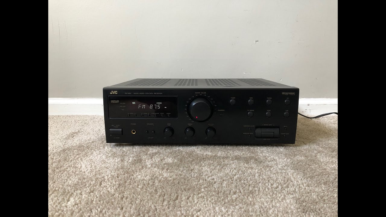 JVC RX-618V Home Theater Surround Receiver - YouTube