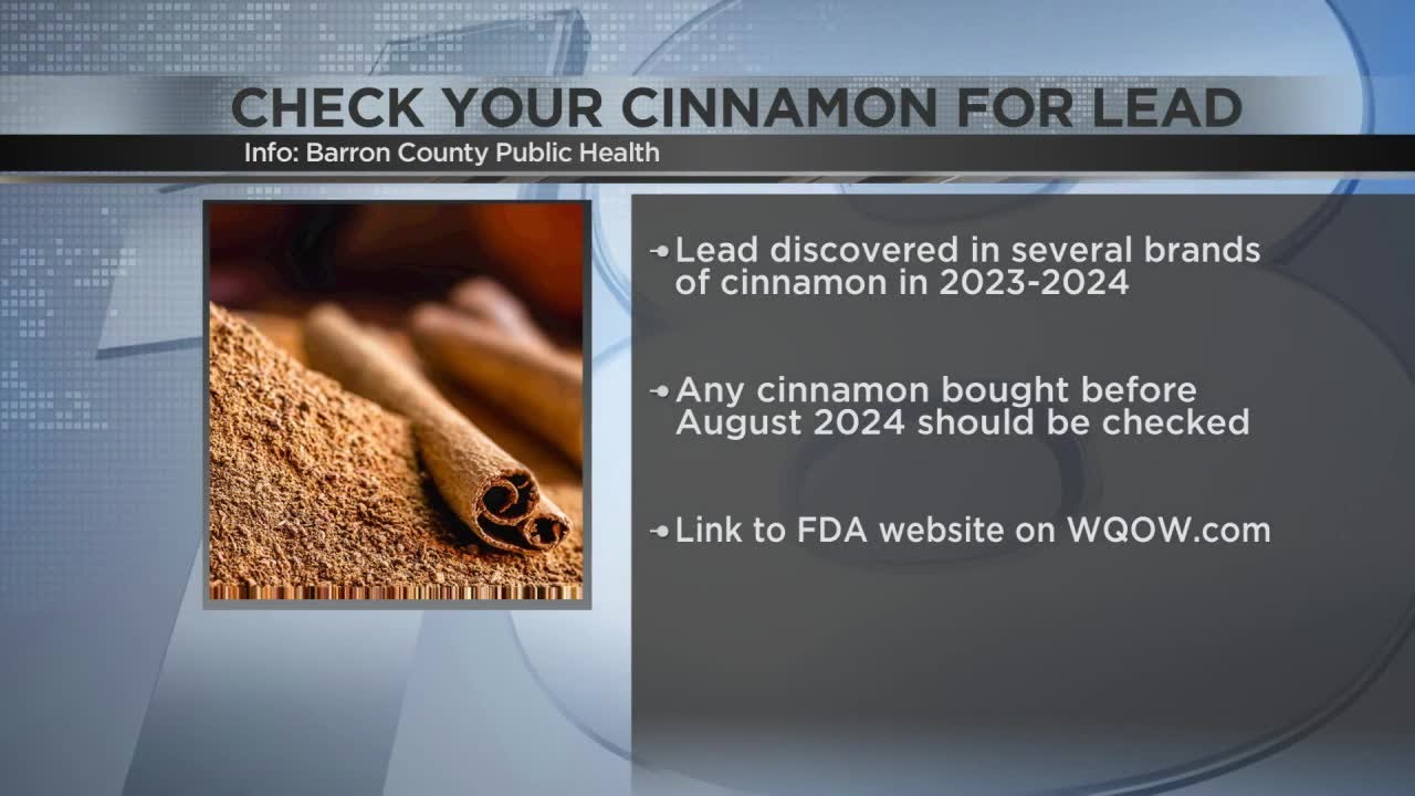 Barron County health officials want you to check your cinnamon for lead ...