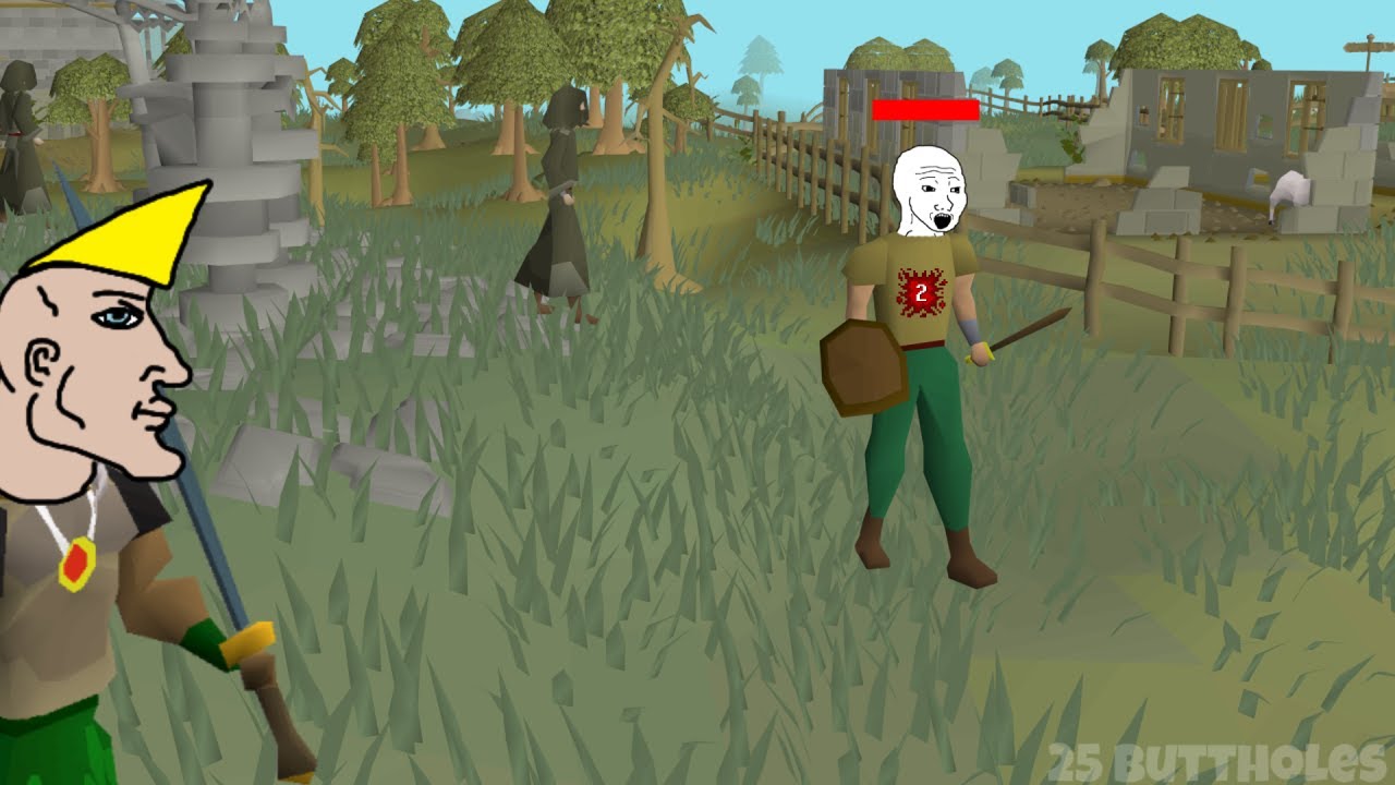 RuneScape Chad Lures Noob into Dark Wizards - YouTube