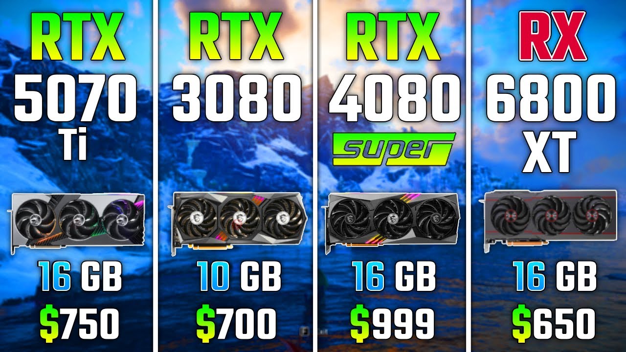 RTX 5070 Ti vs RTX 3080 vs RTX 4080 SUPER vs RX 6800 XT | Test in 7 ...