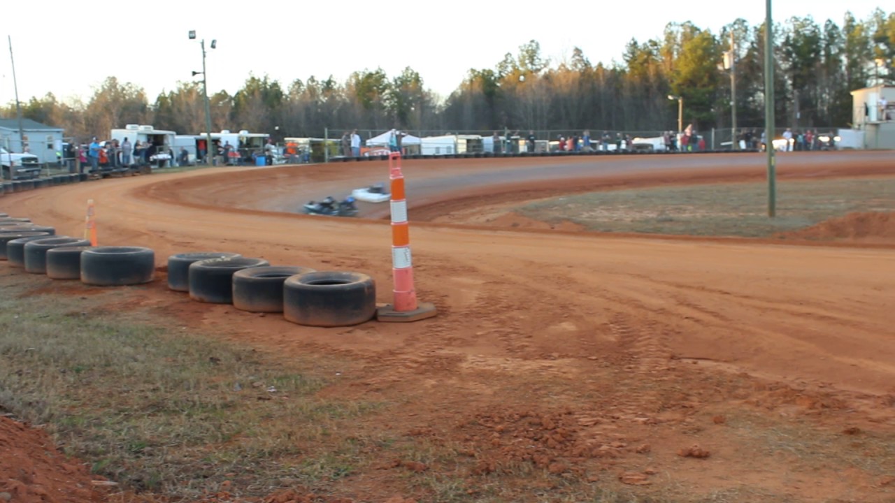 Peyton Byrd PeeWee A P1 Finish Cross Anchor Raceway 2-19-17 - YouTube