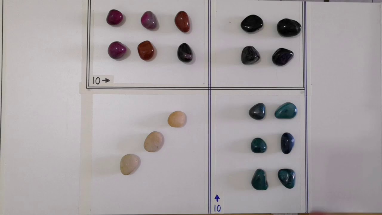 Challenge: Moving pebbles into a row and a column, keeping 10 pebbles ...