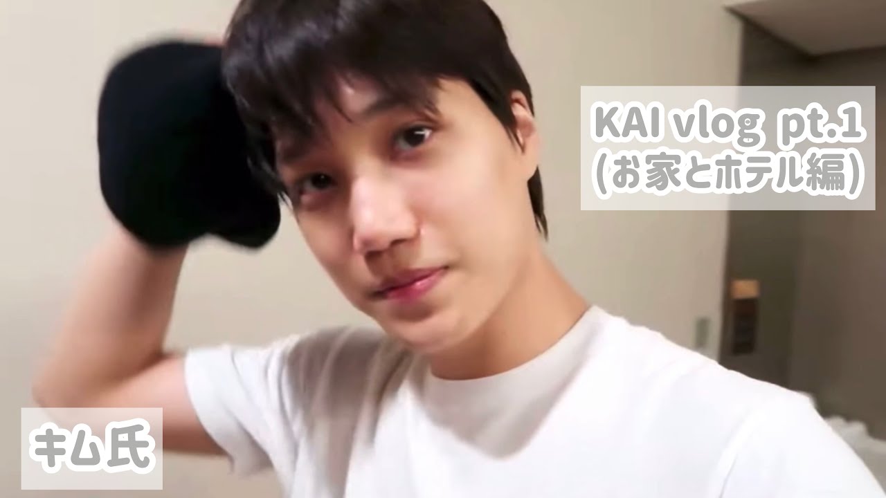 【日本語字幕】EXO KAI (カイ) KAI vlog ① 日本語字幕 〜お家編とホテル編〜 - YouTube