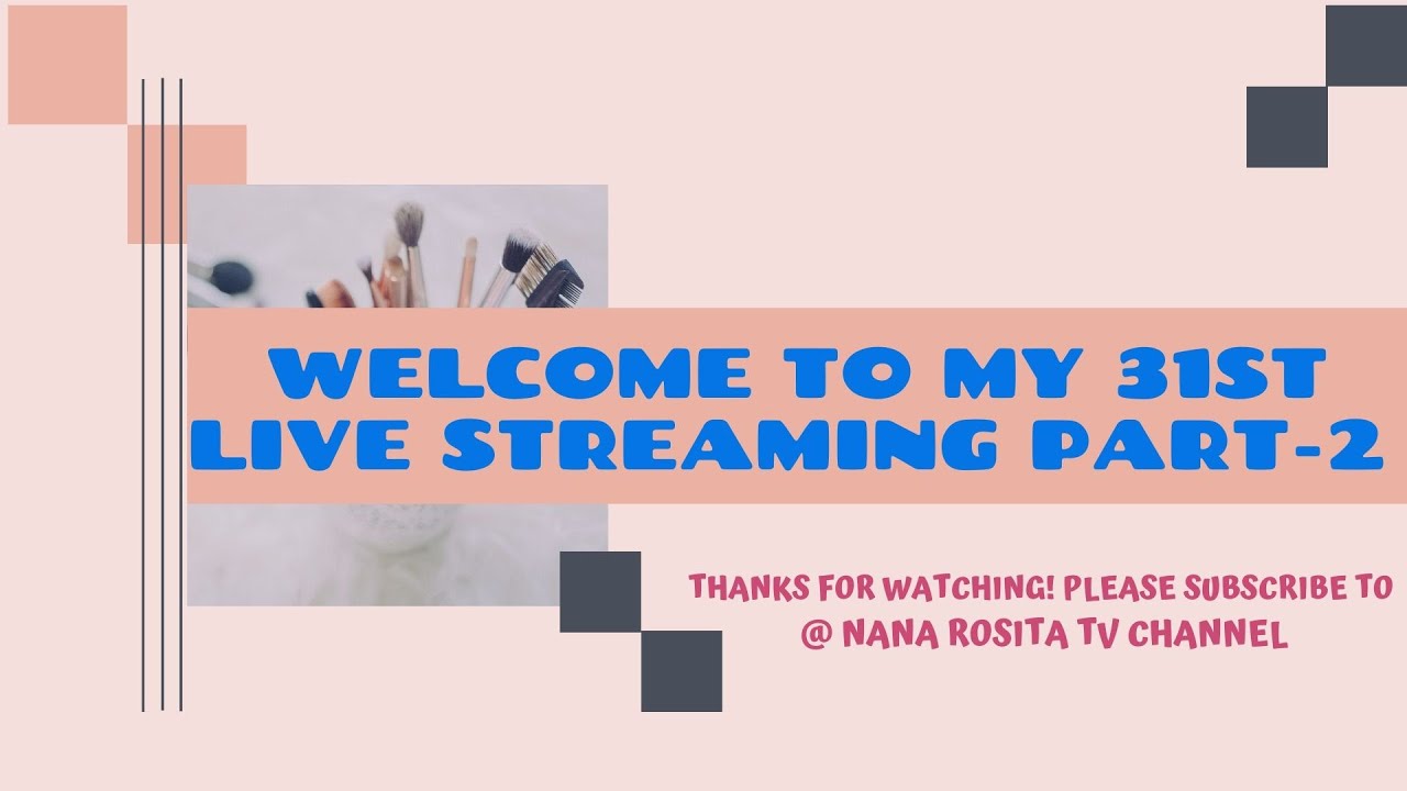 WELCOME TO MY LIVE STREAM PART-2 (31ST) - YouTube