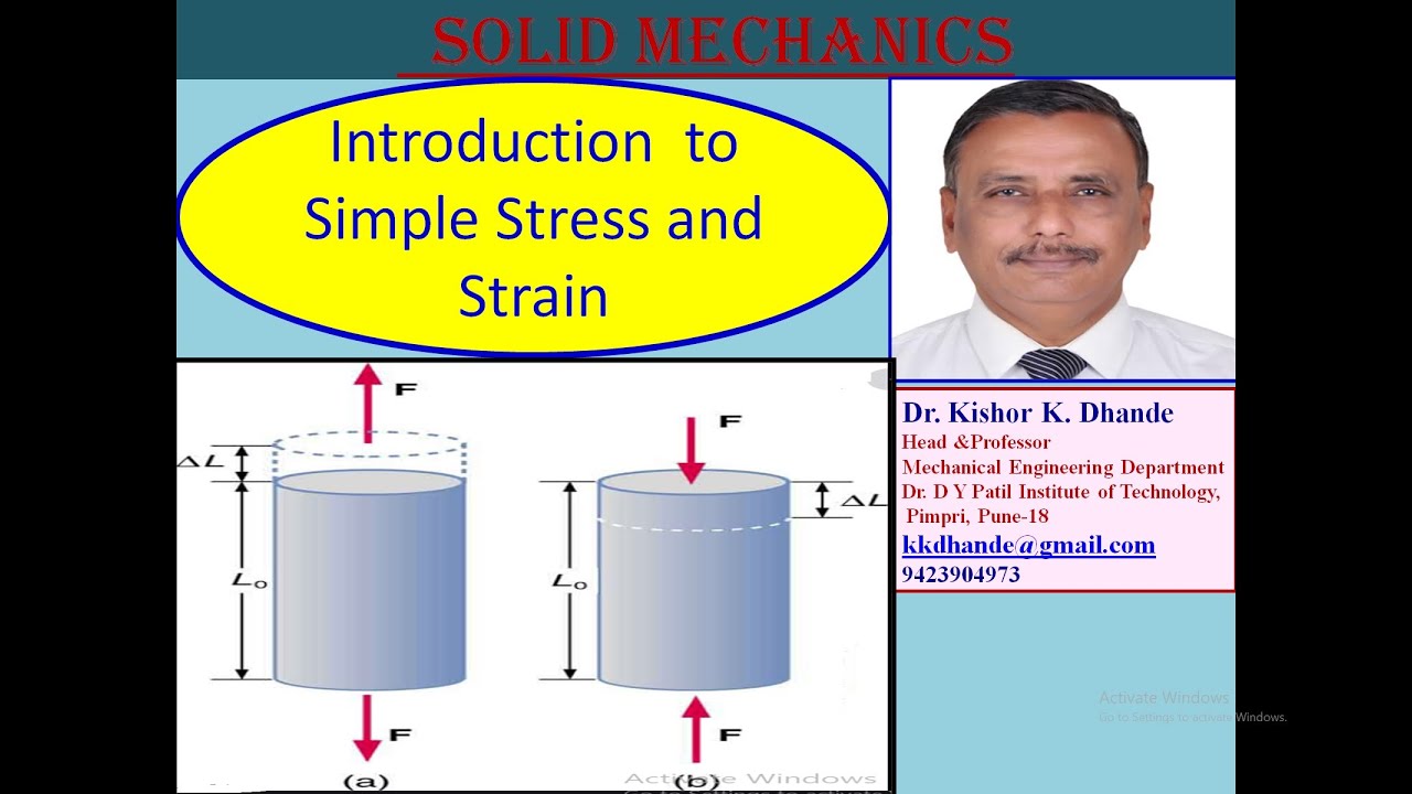 Lect No 1 Unit No 1 Simple stress and strain - YouTube