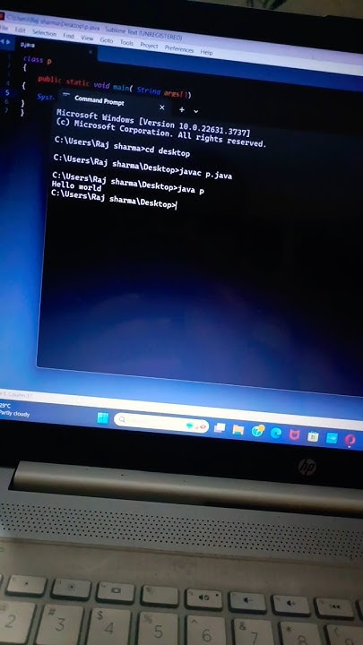 hello world program using Java #java - YouTube