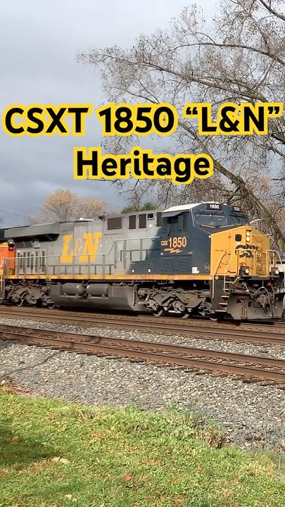 CSX M380 with CSX 1850 (L&N Heritage) Leader!! #subscribe - YouTube