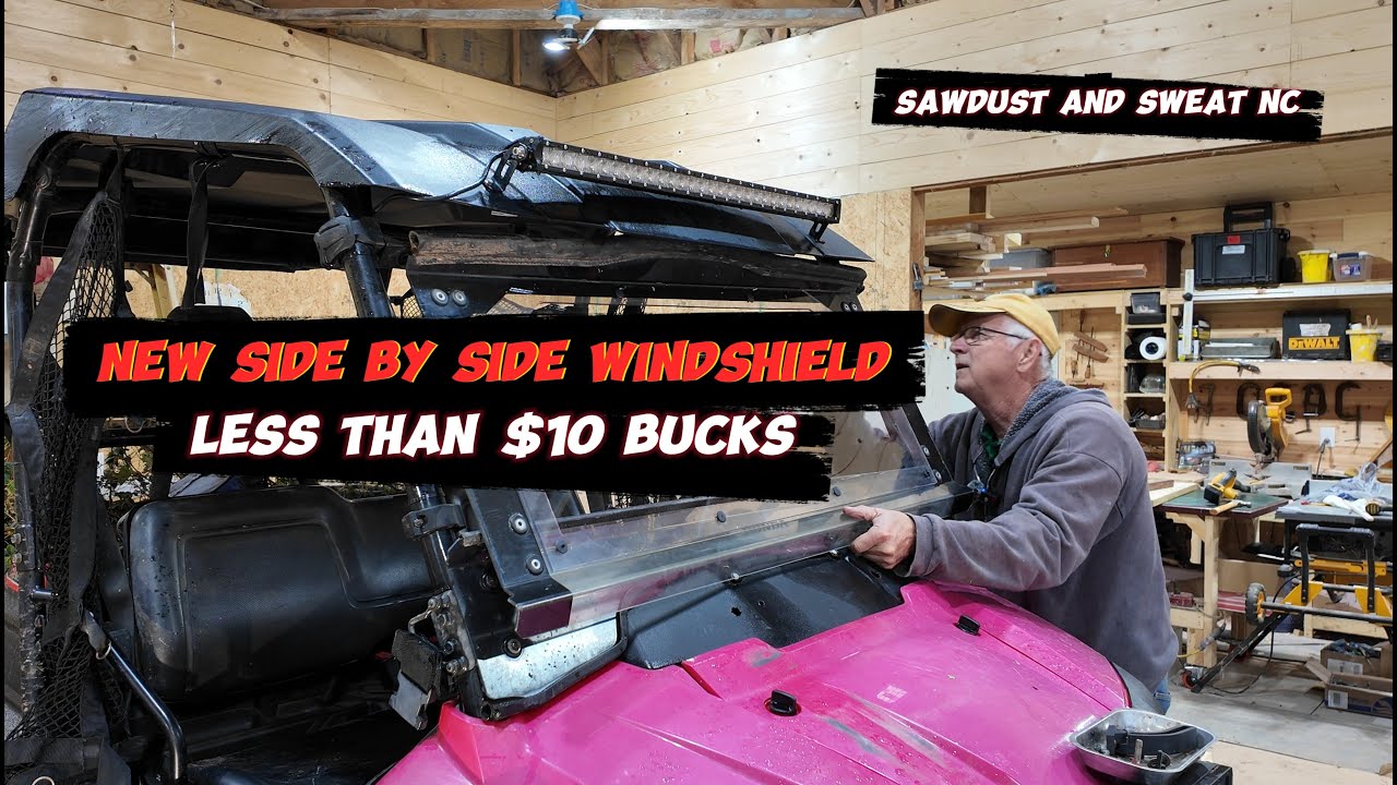 How To DIY Side by Side Homemade Windshield Replacement! - YouTube