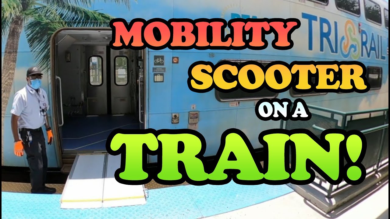 🚄 Riding A Mobility Scooter On The Commuter Rail - YouTube