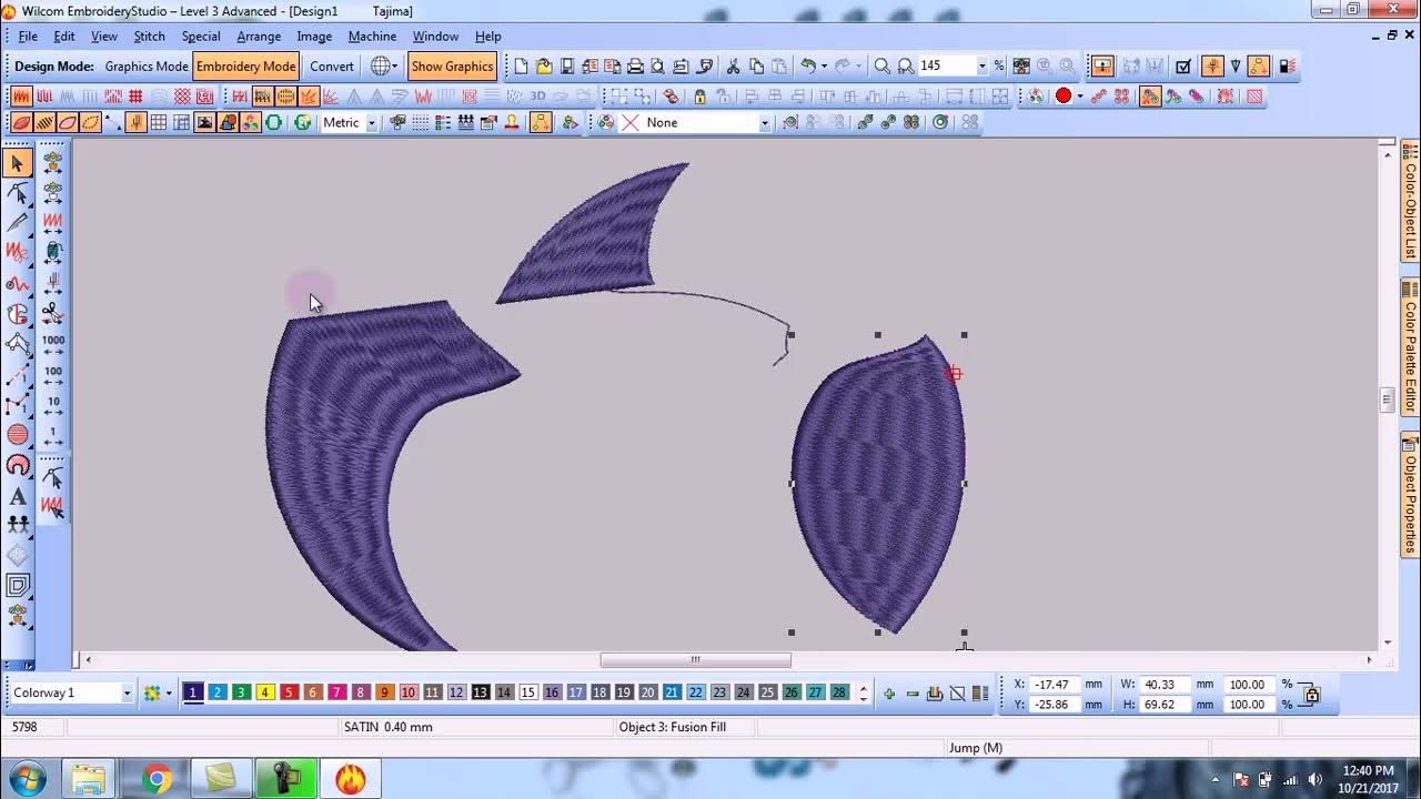 Wilcom-How to use Knife Tool in Wilcom E2 English #wilcom #tutorial #embroidery #english # ...