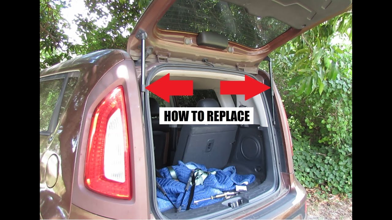 How to Replace Kia Soul Rear Hatch Struts - YouTube
