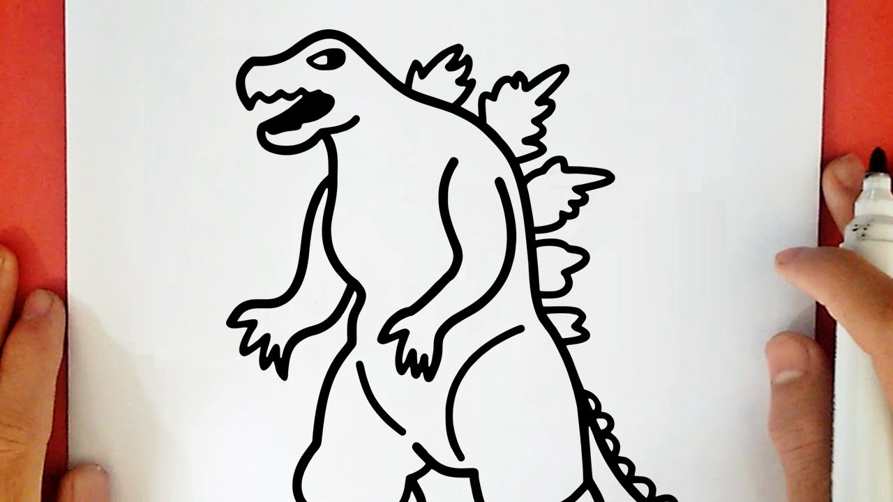 Disegno Semplice Di Godzilla