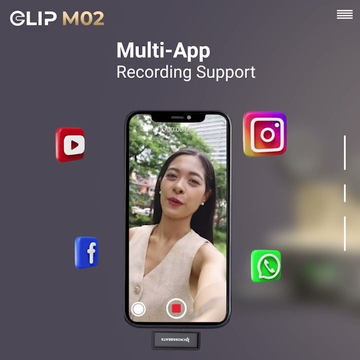 Capture studio-quality audio with Crossbeats Clip M02 Lapel Mic - YouTube