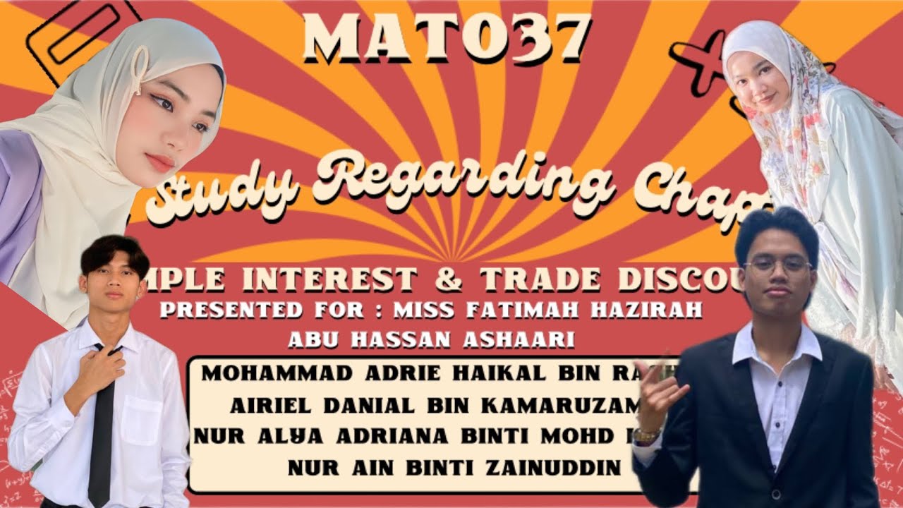 INTENSIVE MATHEMATICS (MAT037) SIMPLE INTEREST & TRADE DISCOUNTS - YouTube