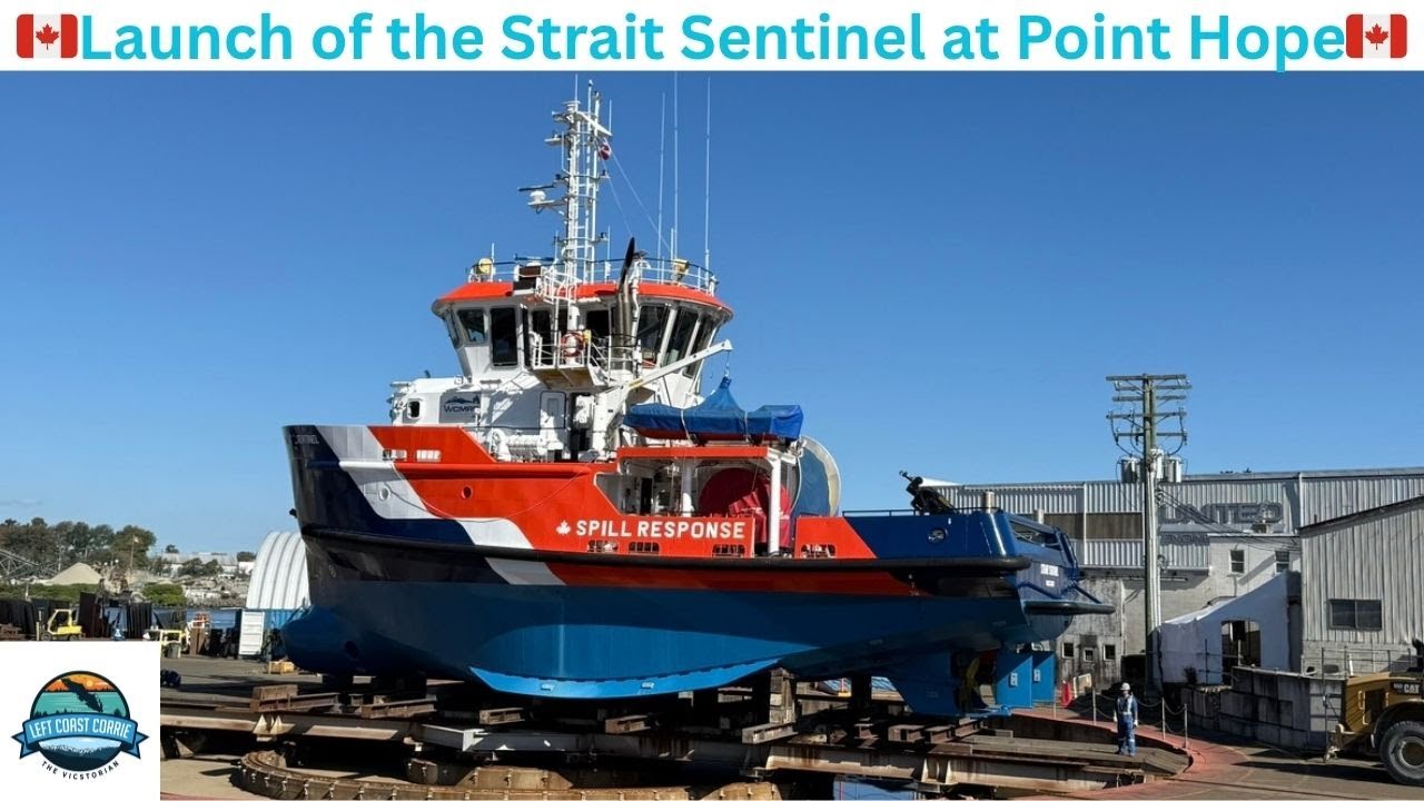How the Strait Sentinel Was Launched at Point Hope Maritime Shipyard ...