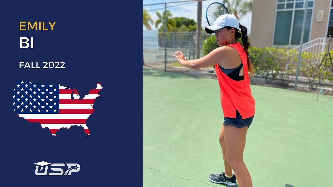 Emily Bi - Tennis Recruiting Video - Fall of 2022 - YouTube