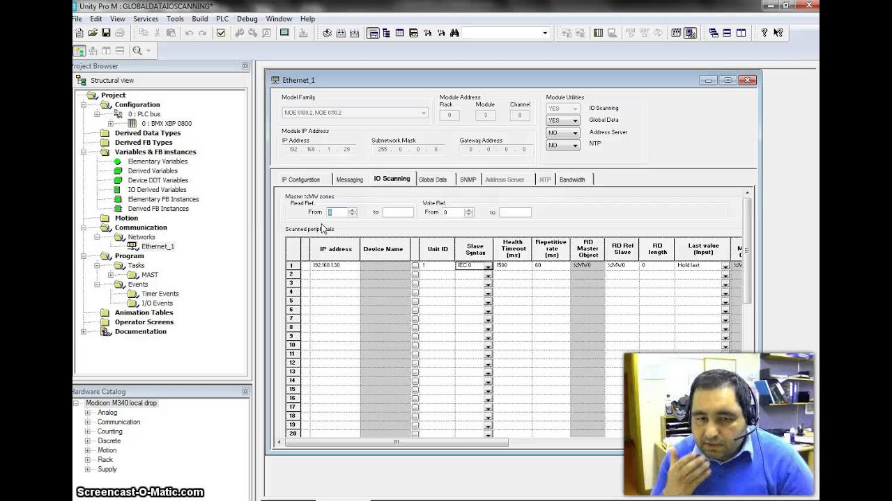 IO Scanning for sharing data between PLCs - YouTube