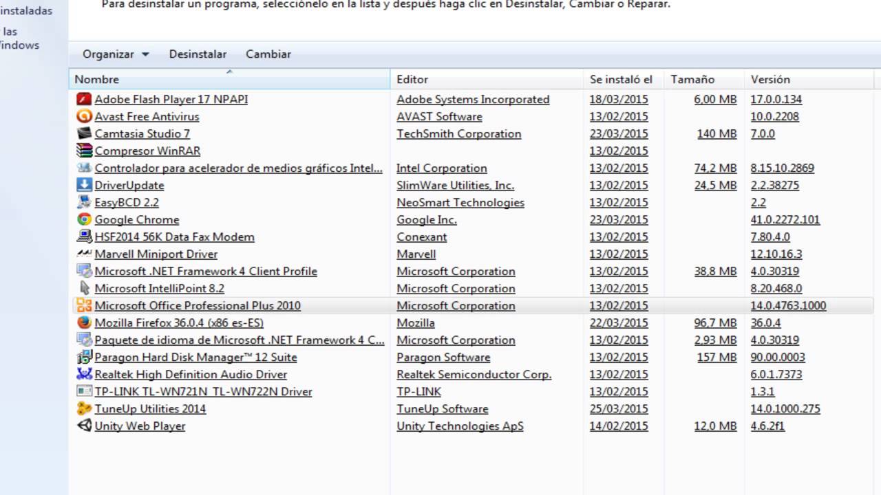 cuales son los programas de la pc - YouTube