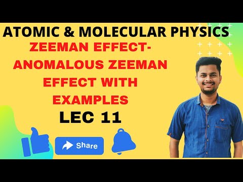 ZEEMAN EFFECT- ANOMALOUS ZEEMAN EFFECT WITH EXPLANATION AND EXAMPLES ...