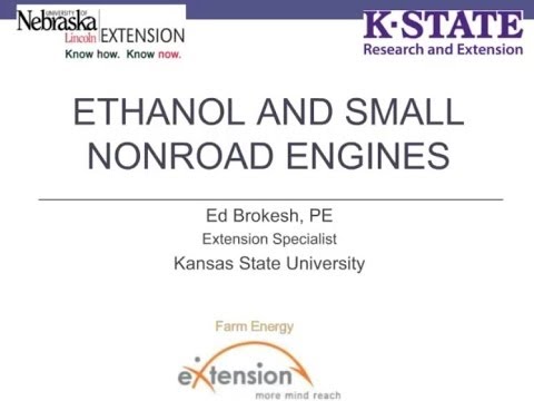 Ethanol and Small Engines - YouTube