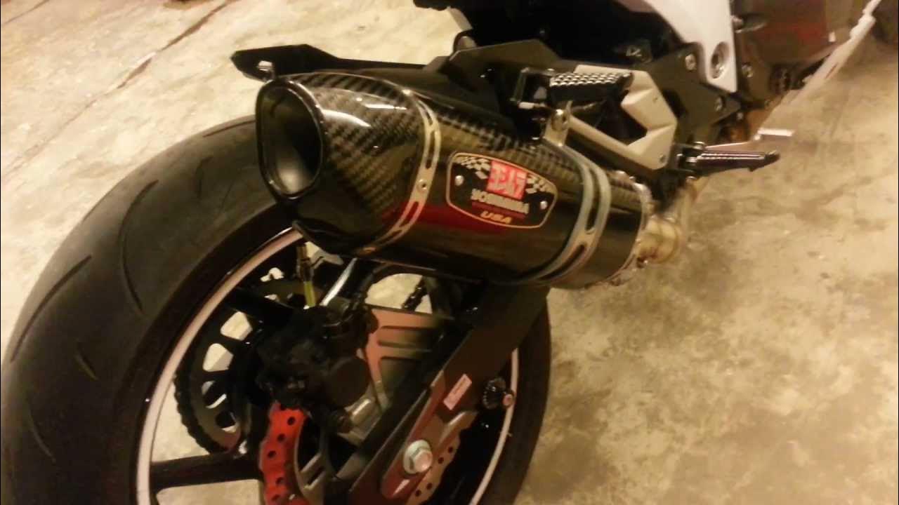 Sound Kawasaki z800 exhaust original & Yoshimura R77 - YouTube