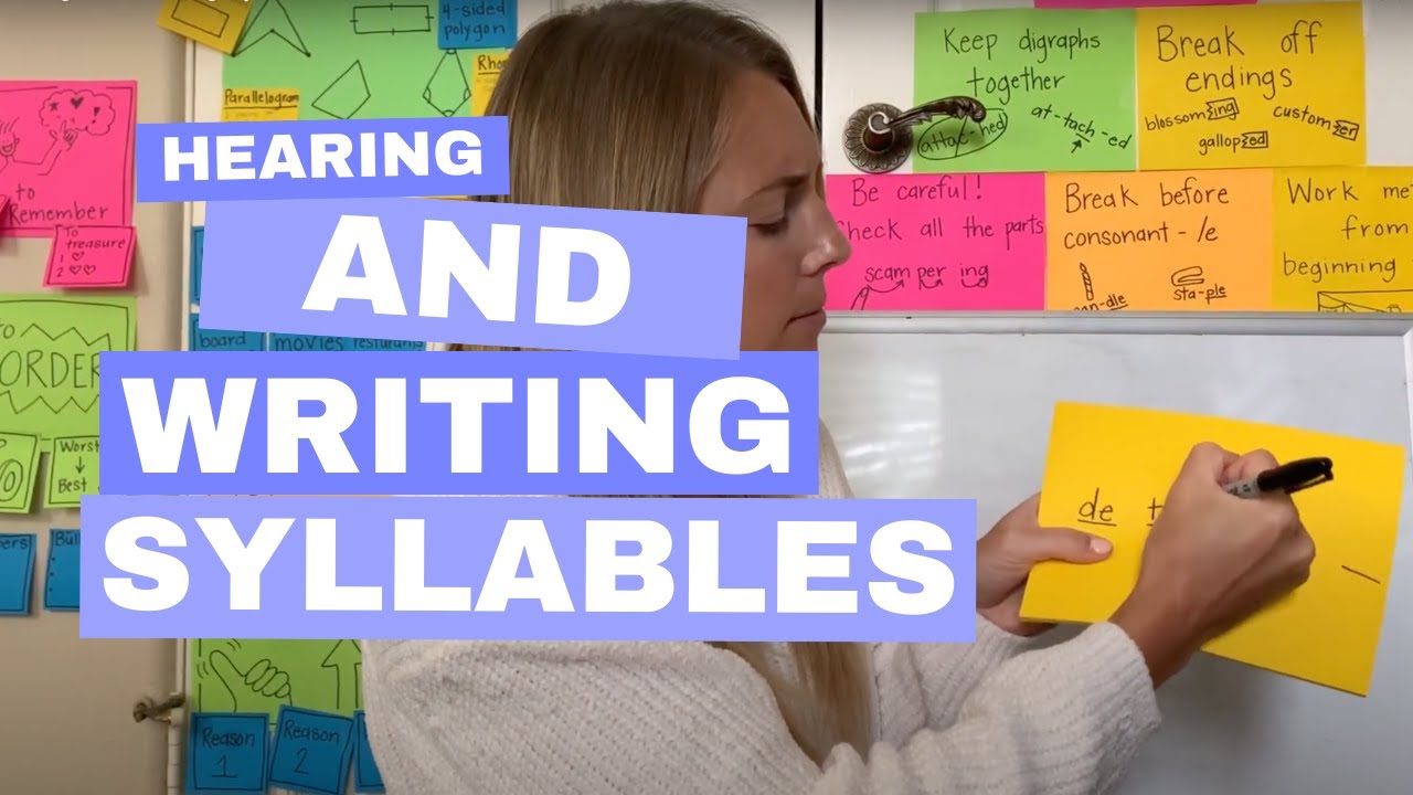 Hearing and Writing Syllables | Phonics Lesson - YouTube