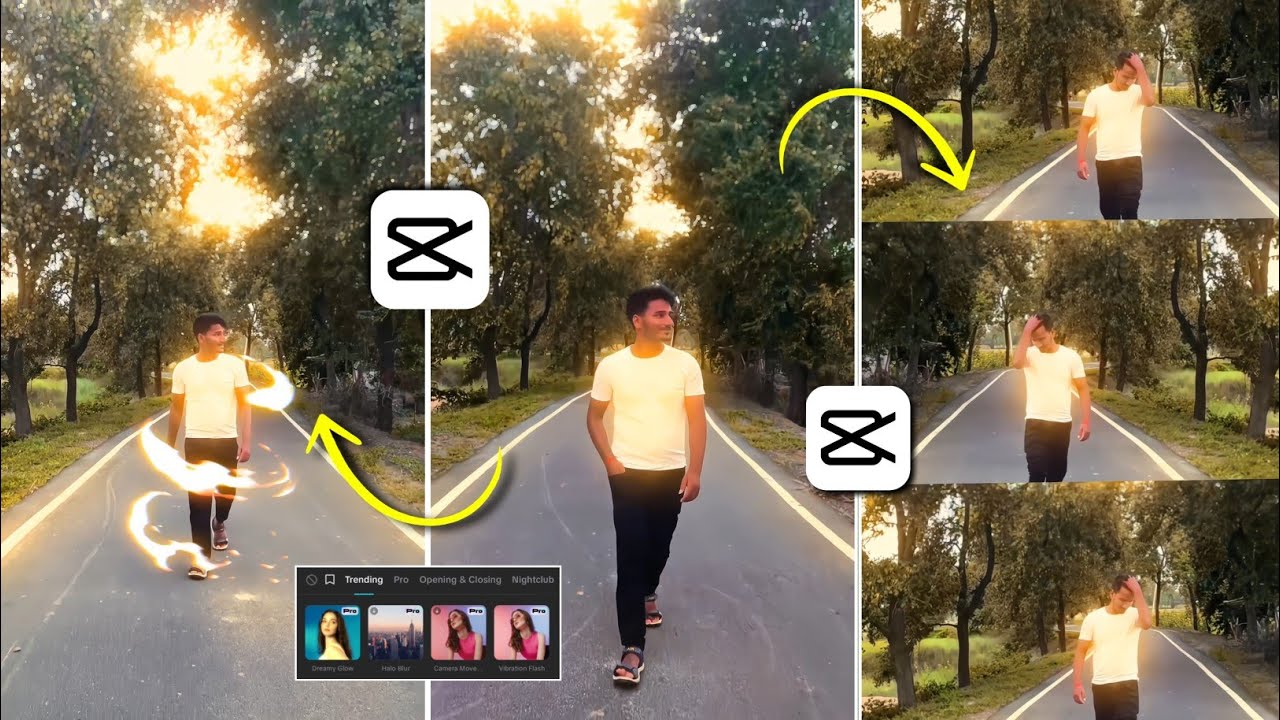 Cinematic Glow Video Editing In Capcut | Trending Glow Effect Video ...