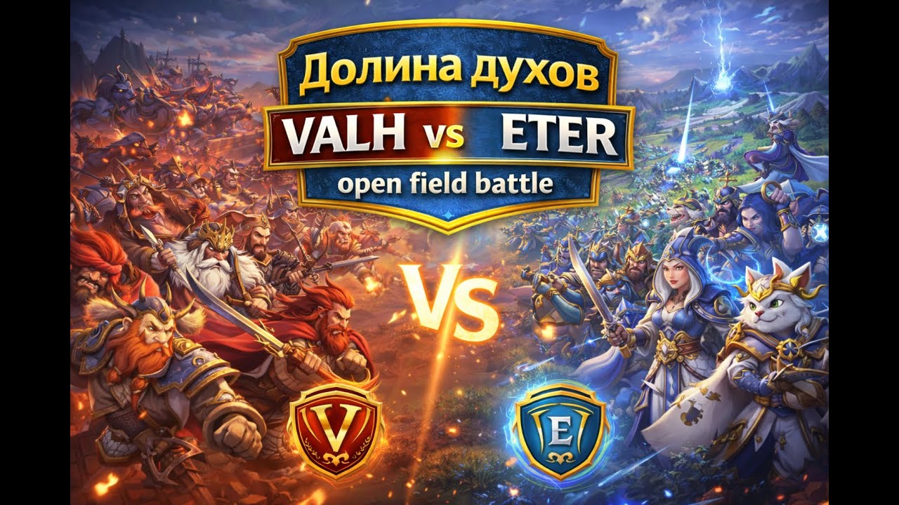 Долина духов ETER vs VALH | Vale of spirits GvG OPEN FIELD BATTLE ...