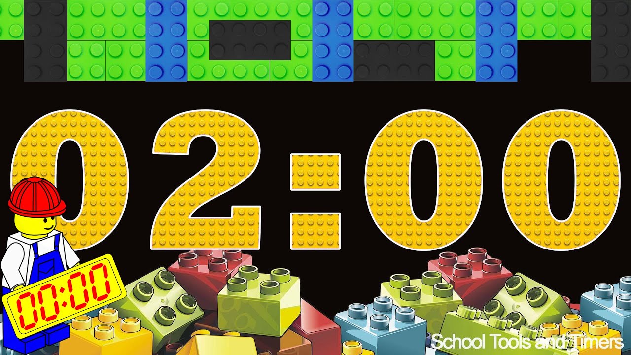 2 Minute 🟩 LEGO 🟦 Countdown Timer - LEGO Timer with Blocks 🟨🟥 - YouTube