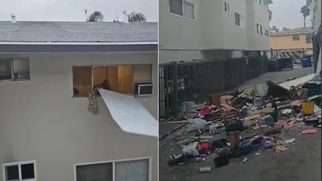 Neighbor nightmare: Man tossing furniture, screaming out window all day ...