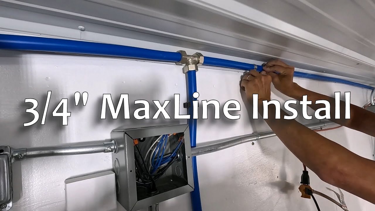 MaxLine Compressed Air Line Install ― Miter Saw Quadrant - YouTube
