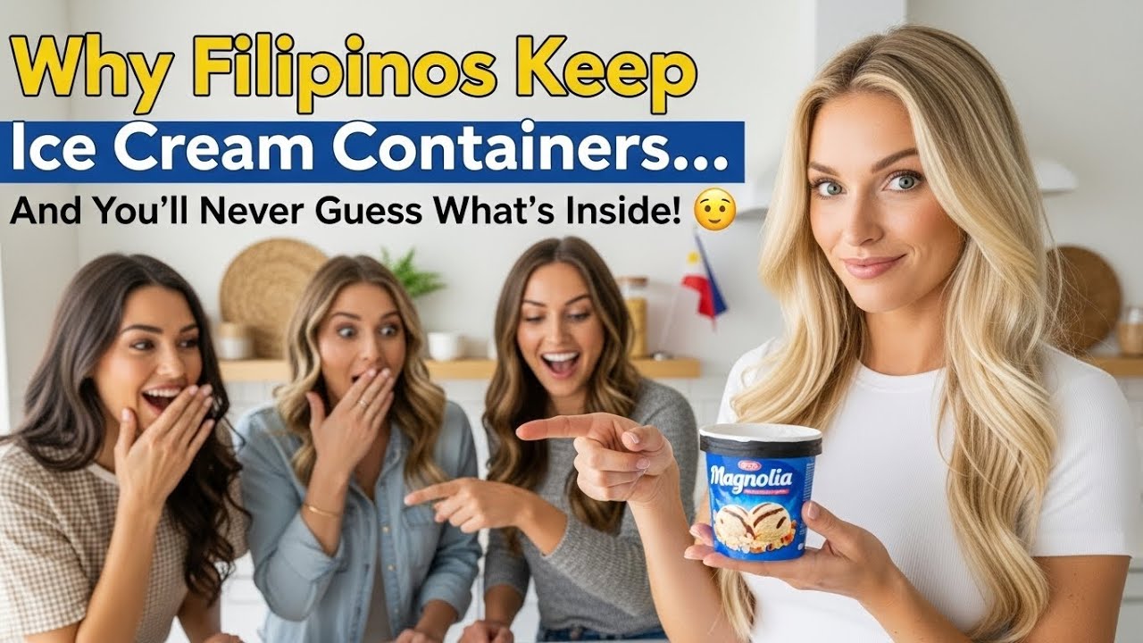Why Filipinos Keep Ice Cream Containers… And You’ll Never Guess What’s ...