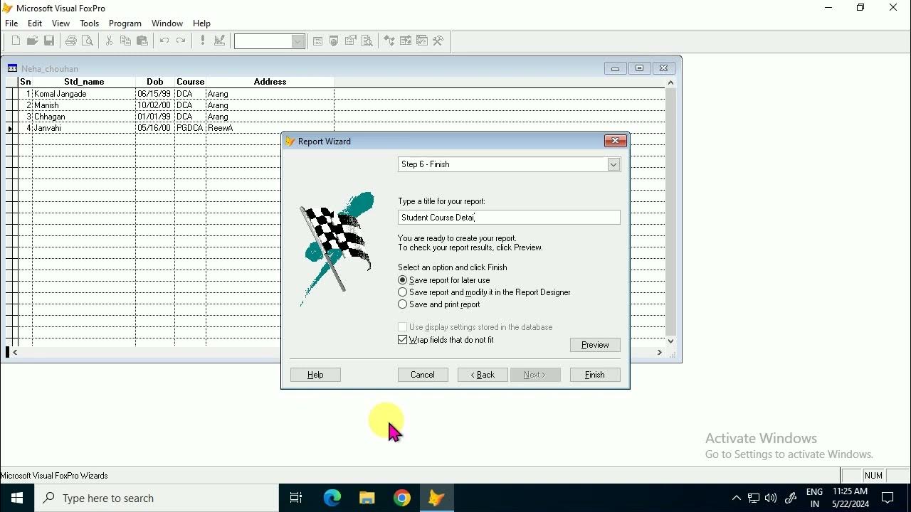 Foxpro Day 3 Batch time 11AM to 12PM Foxpro code Microsot Foxpro ...