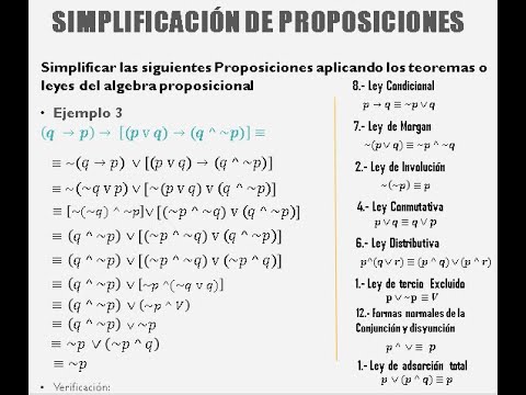 Simplificación de Proposiciones lógicas (parte V) - YouTube