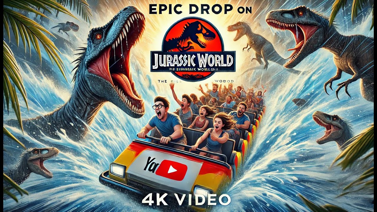 Epic Drop on Jurassic World - The Ride at Universal Studios Hollywood ...