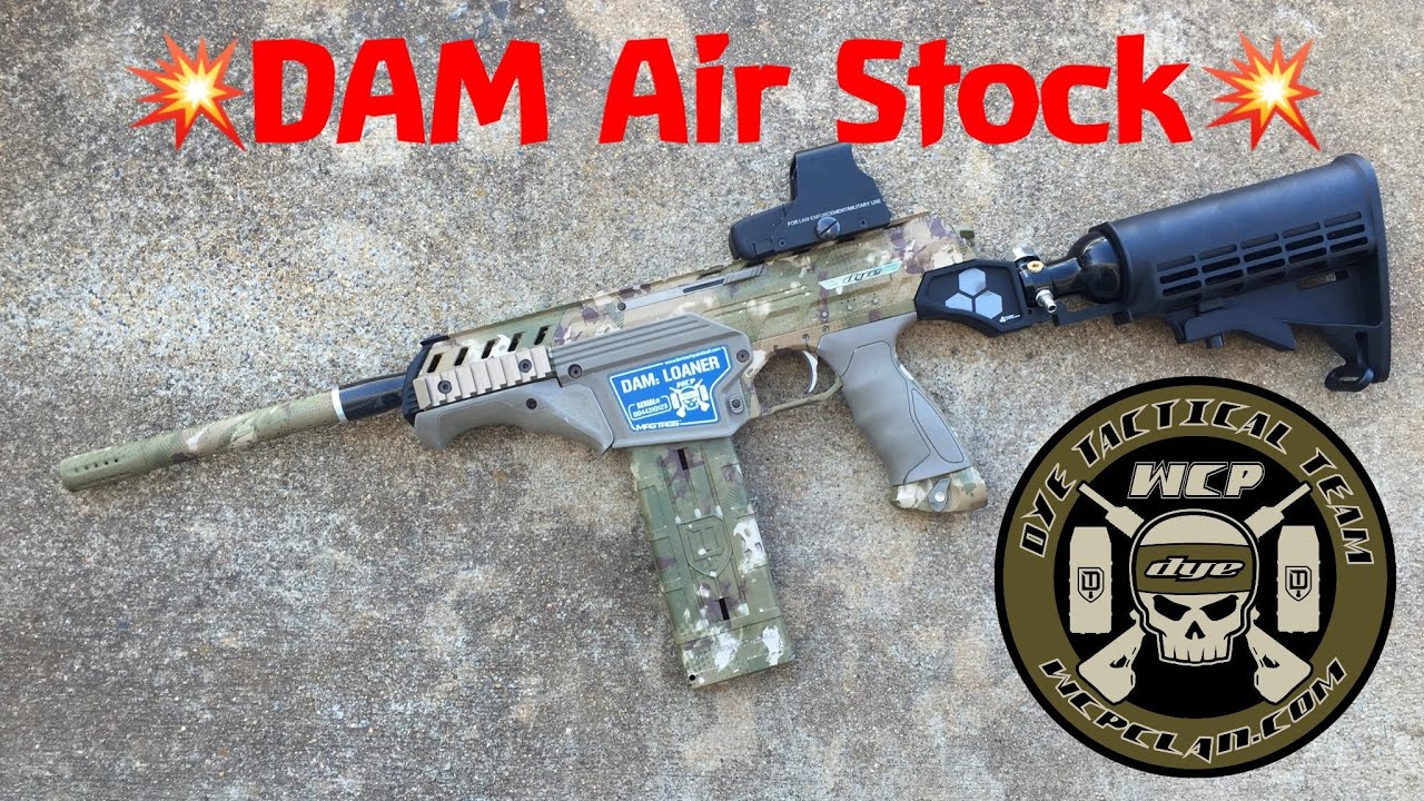 DYE DAM Air Stock Assembly & Test Fire // Dynamic Sports Gear - YouTube