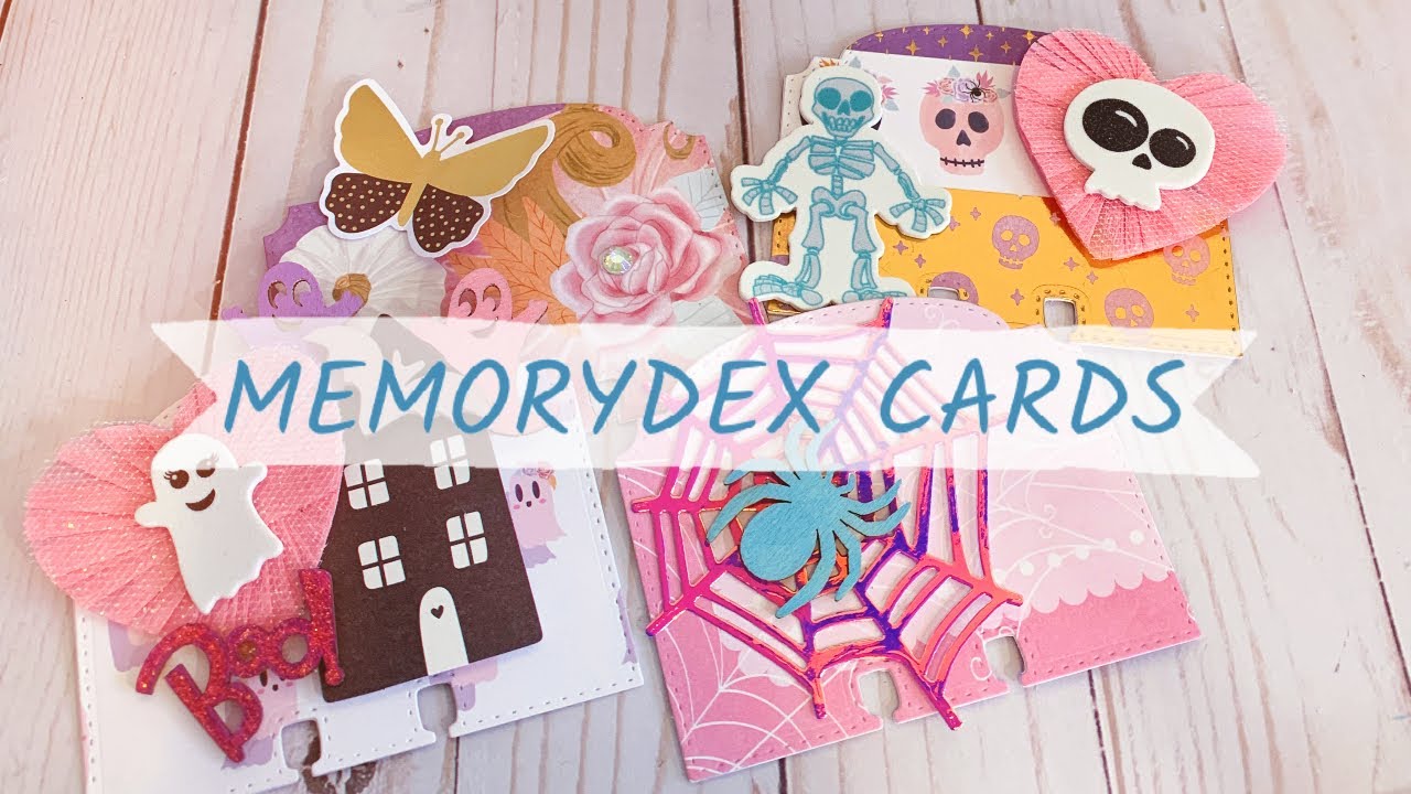 Craft With Me || Pastel Halloween Memorydex Cards - YouTube